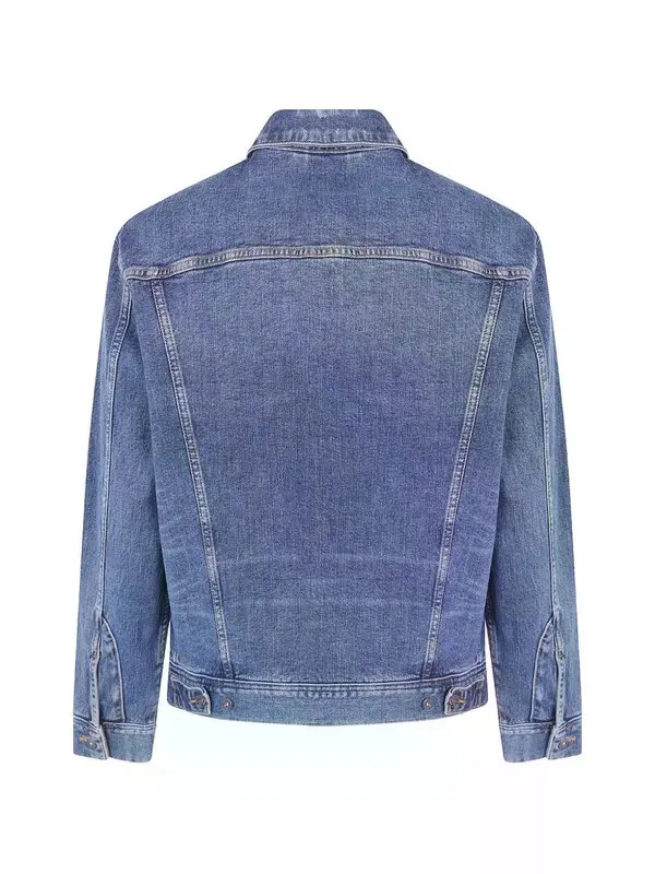 Emporio Armani Faded Denim Trucker Jacket