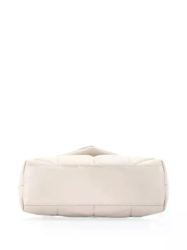 Saint Laurent Loulou Puffer Shoulder Bag Quilted Leather Mini Crossbody Bag - Neutrals