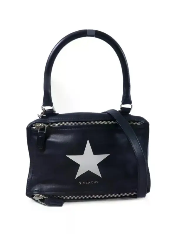 Givenchy Pandora Star-print Shoulder Bag - Black