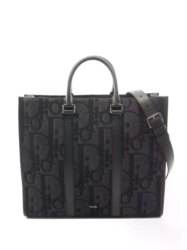 Dior Oblique Tote Bag - Black