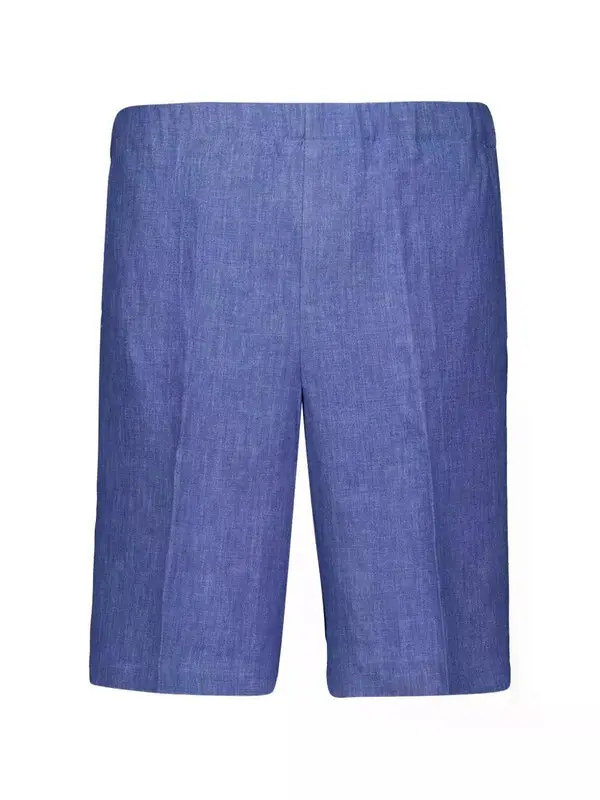 PIACENZA CASHMERE 1733 Elasticated Waist Linen Shorts