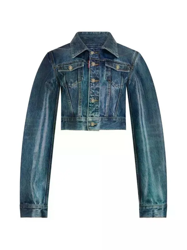 Dsquared2 Dean Iced-wash Denim Jacket