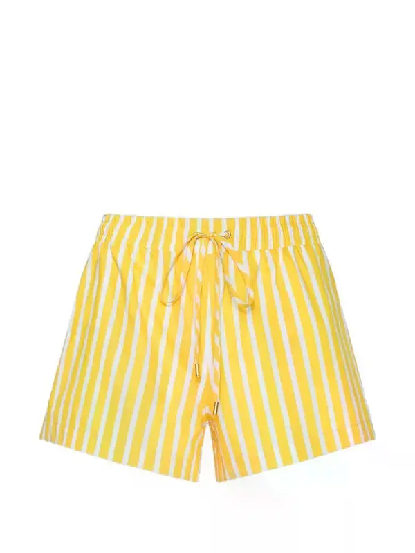 L'Agence Royce Striped Shorts - Yellow