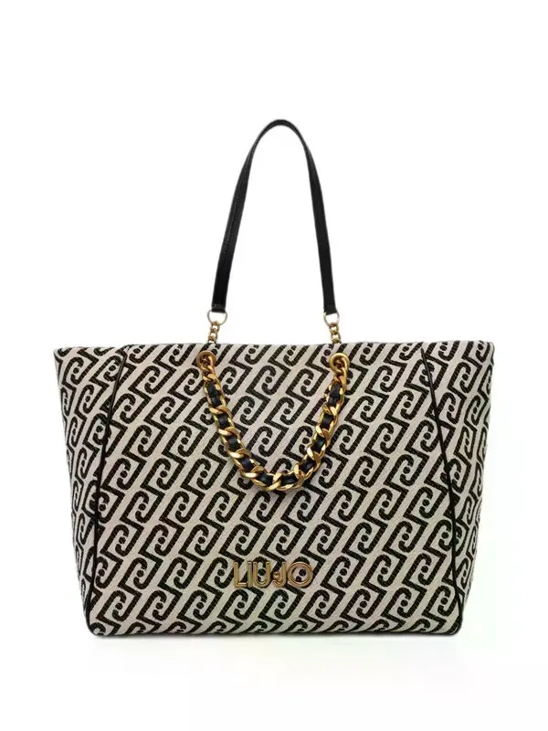 Liu Jo Large Monogram-jacquard Tote Bag