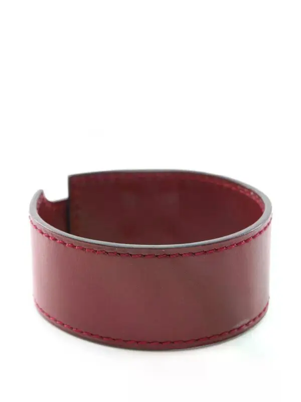 Hermès Leather Artemis Tuareg Bracelet - Red