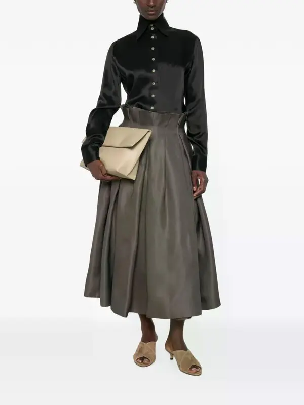 Khaite Ivy Satin Shirt