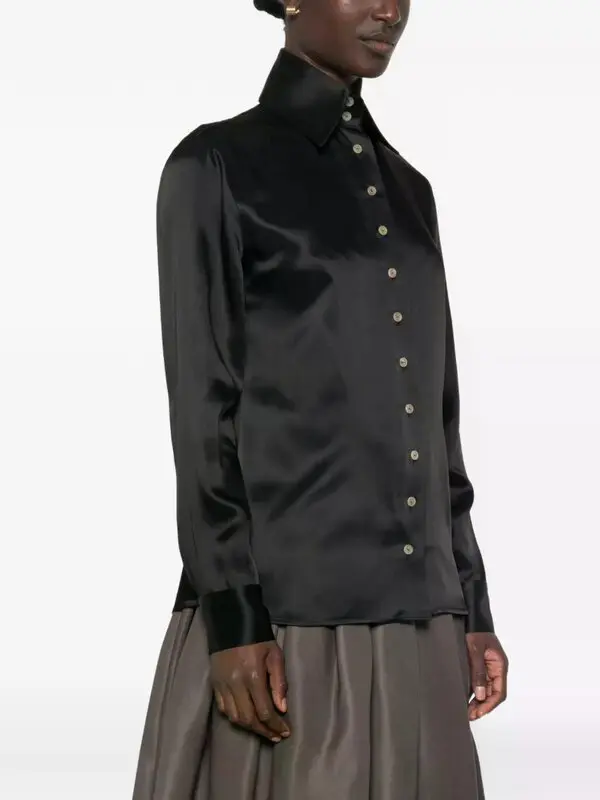 Khaite Ivy Satin Shirt