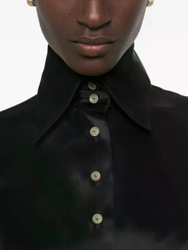 Khaite Ivy Satin Shirt