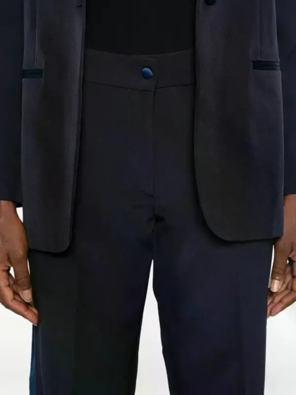 JE SUIS LE FLEUR Satin-lapel Belted Single-breasted Suit