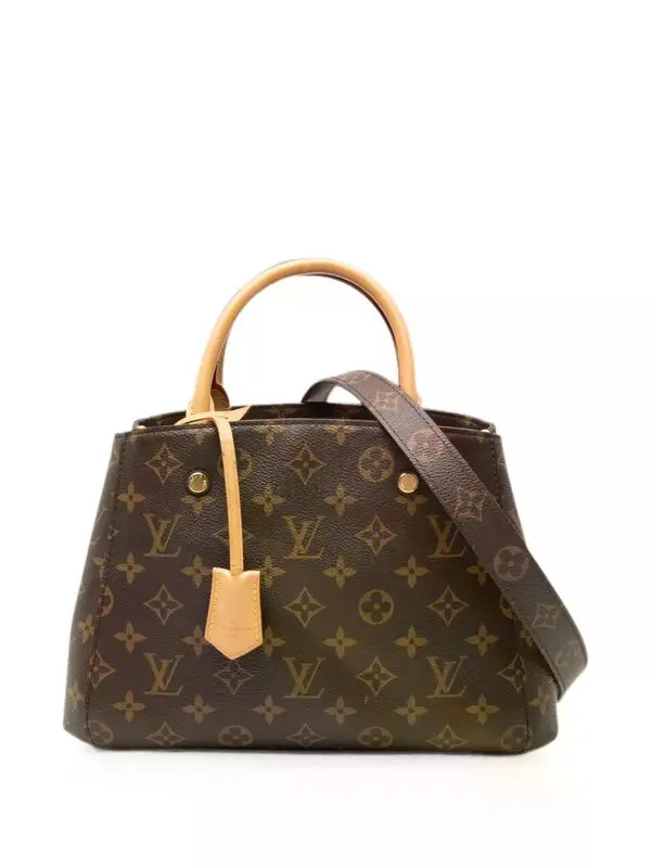 LOUIS VUITTON Monogram Montaigne Bb Satchel - Brown