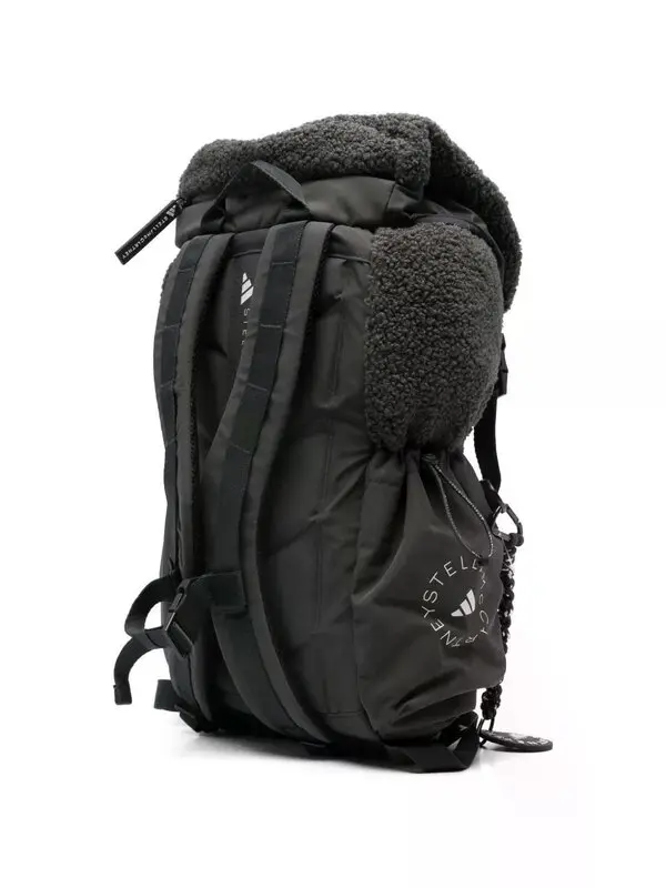 Adidas By Stella McCartney Fleece-texture Buckle-fastening Backpack