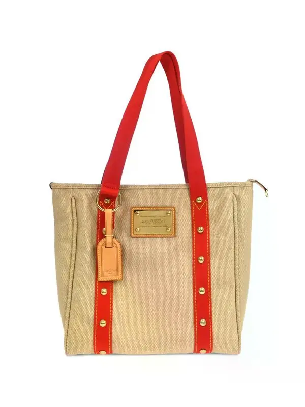 LOUIS VUITTON 2005 Antigua Cabas Mm Tote Bag - Neutrals