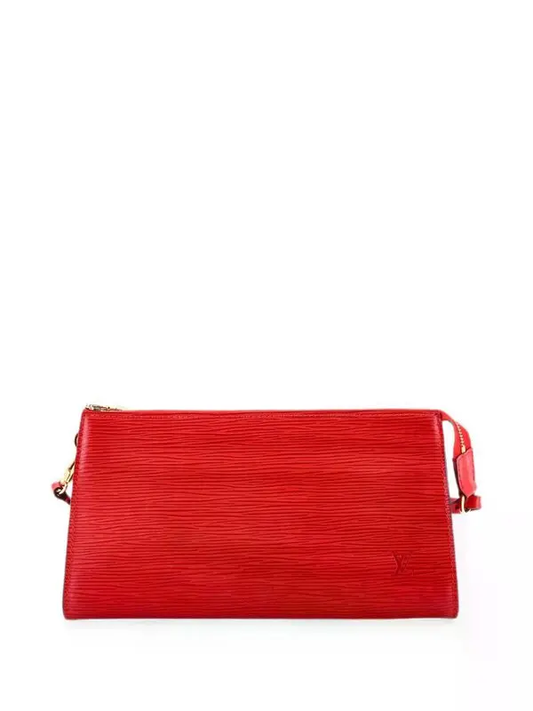 LOUIS VUITTON Pochette Accessoires Epi Leather Clutch Bag - Red
