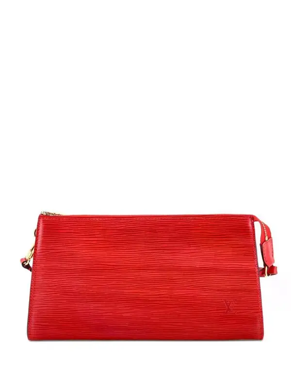 LOUIS VUITTON Pochette Accessoires Epi Leather Clutch Bag - Red