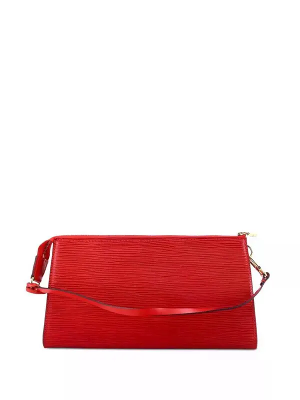 LOUIS VUITTON Pochette Accessoires Epi Leather Clutch Bag - Red