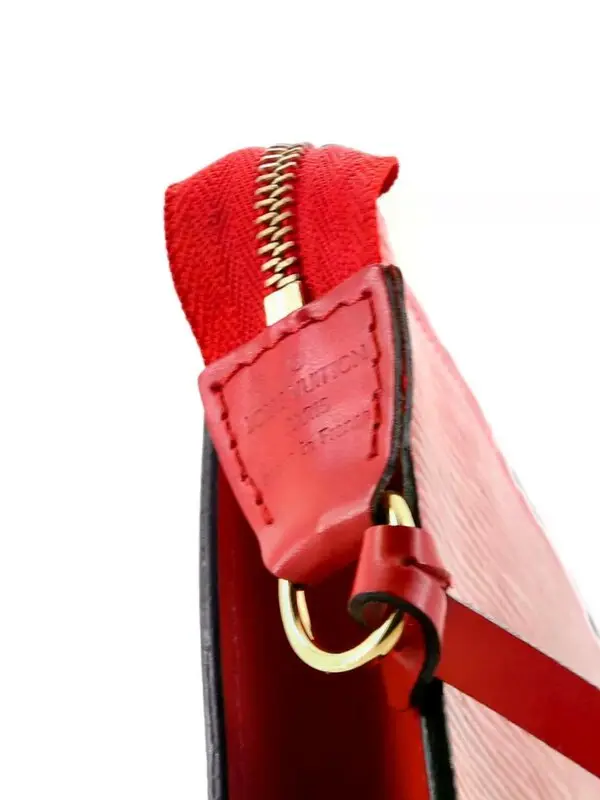 LOUIS VUITTON Pochette Accessoires Epi Leather Clutch Bag - Red