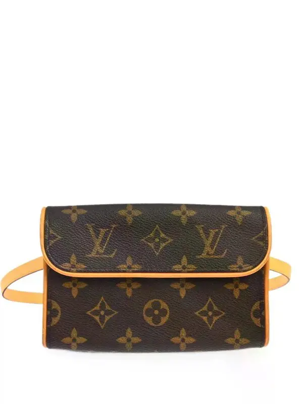 LOUIS VUITTON 2005 Monogram Florentine Belt Bag - Brown