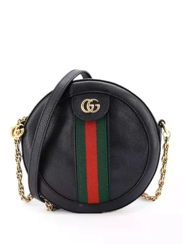 Gucci Ophidia Round Shoulder Bag - Black