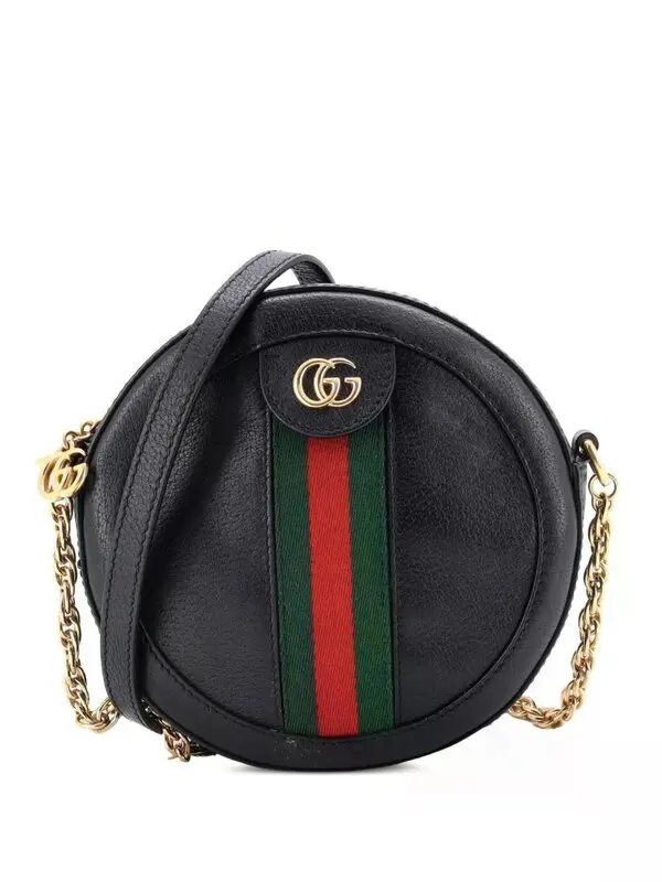 Gucci Ophidia Round Shoulder Bag - Black