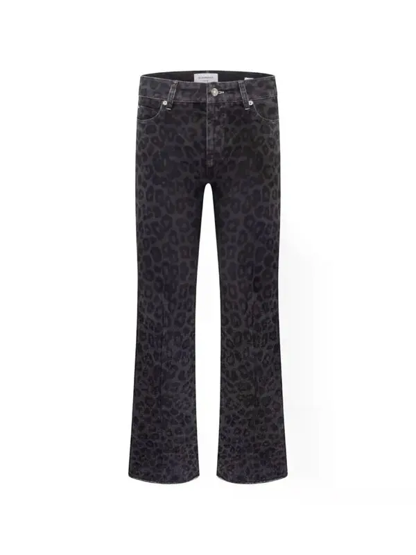 CAMBIO Francesca Leopard Print Jeans