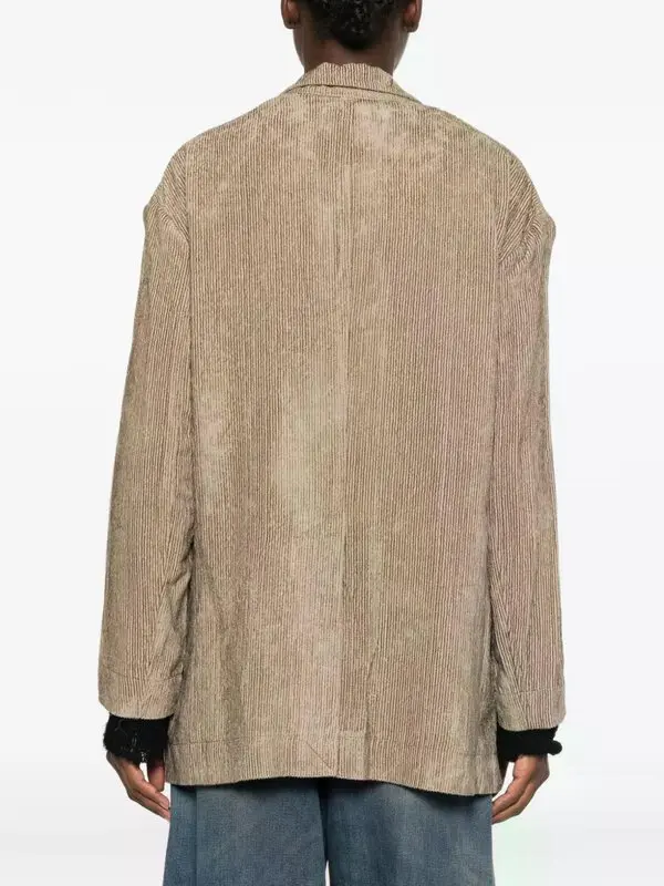 R13 Single-breasted Corduroy Oversized Blazer