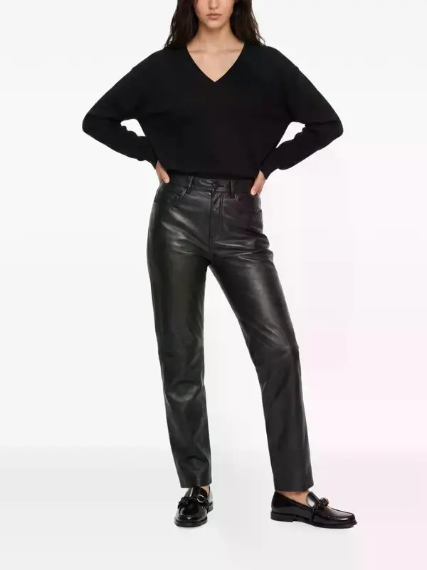 LANVIN Bow-detail V-neck Sweater