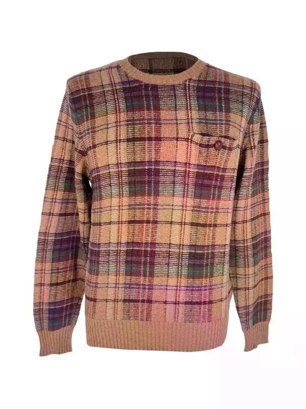 Ralph Lauren Plaid Elbow-patch Sweater