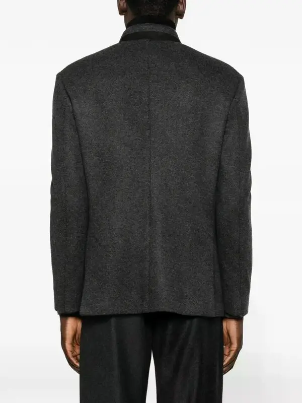 Agnona Button-up Mandarin-collar Blazer