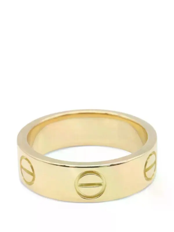 Cartier 18k Yellow Screw Motif Band Ring - Gold