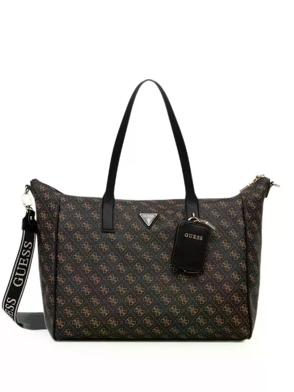 Guess Large Latona Monogram-pattern Tote Bag