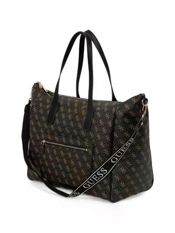 Guess Large Latona Monogram-pattern Tote Bag