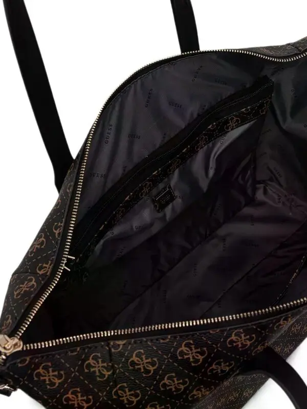 Guess Large Latona Monogram-pattern Tote Bag