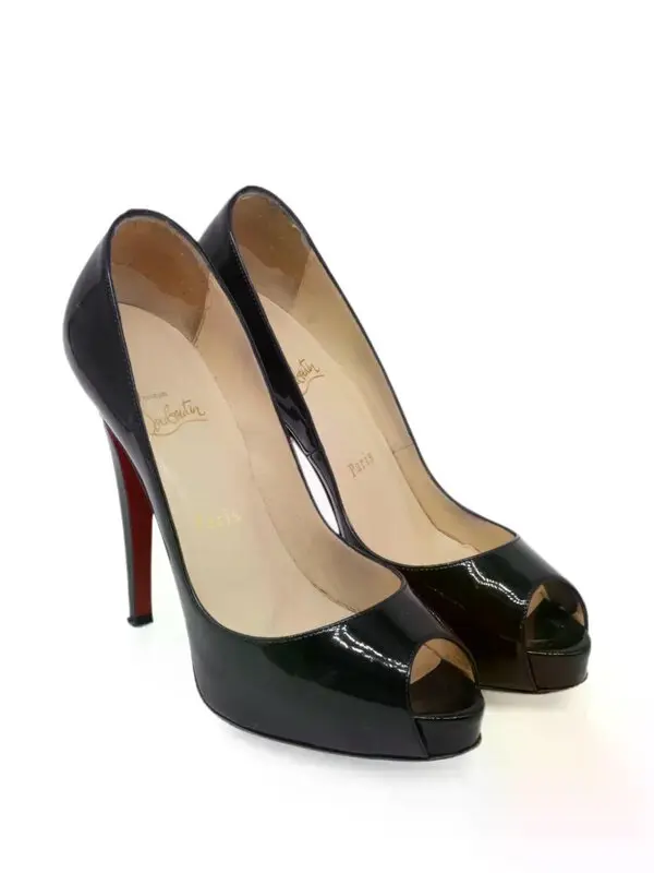 CHRISTIAN LOUBOUTIN 2000 Very Privé Platform Leather Pumps