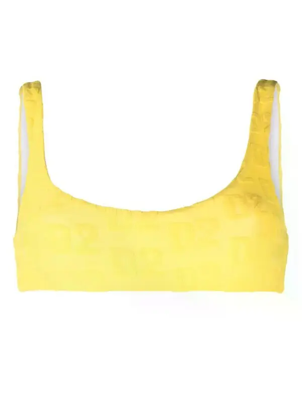 Dsquared2 Flocked-logo Bikini Top