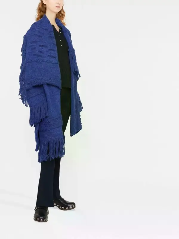 Stella McCartney Asymmetric Fringed Cardigan-coat