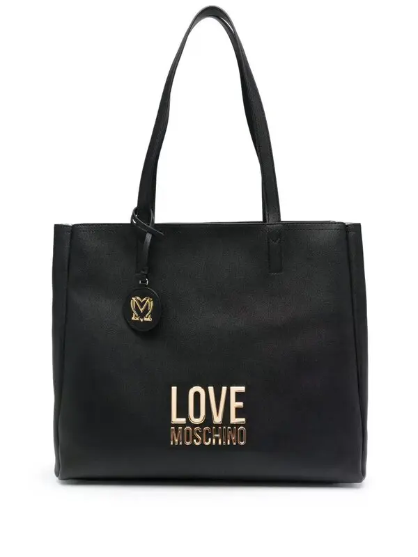 Moschino Logo Plaque Shoulder Bag