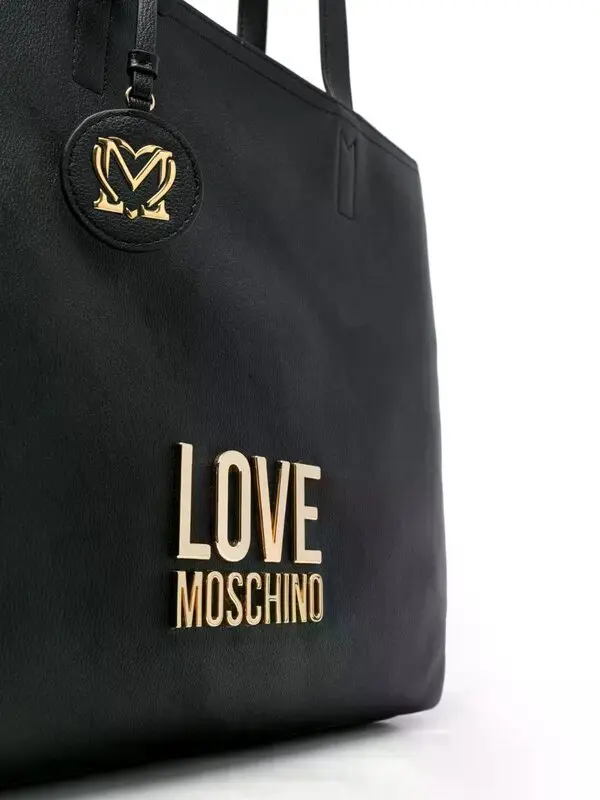 Moschino Logo Plaque Shoulder Bag