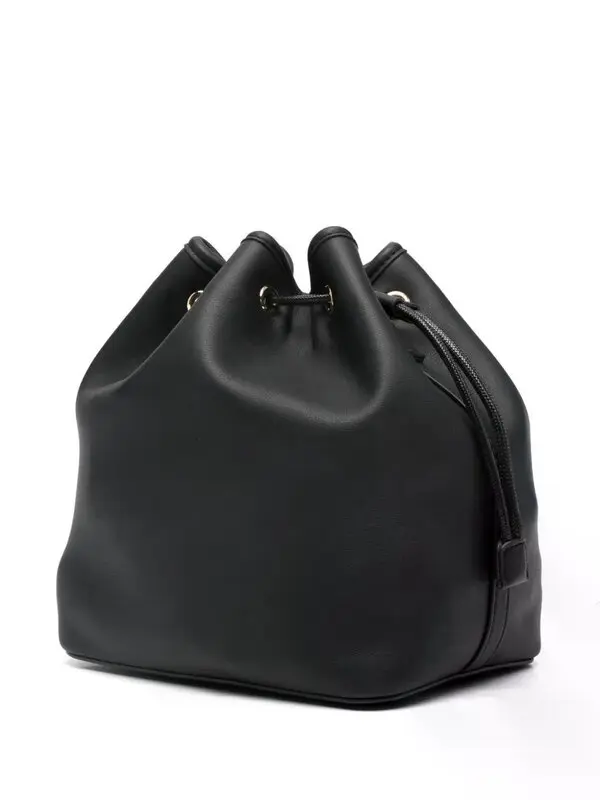 Moschino Logo-lettering Drawstring Bucket Bag