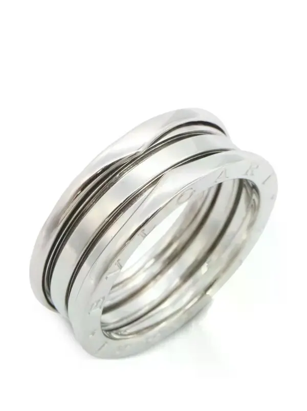 BVLGARI 18k White Gold B.zero1 Ring - Silver
