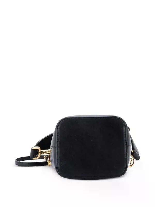 Fendi Mon Tresor Leather Mini Bucket Bag - Black