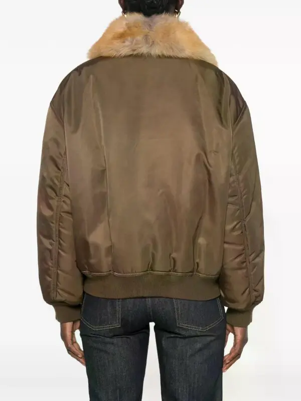 Saint Laurent Fur-collar Bomber Jacket