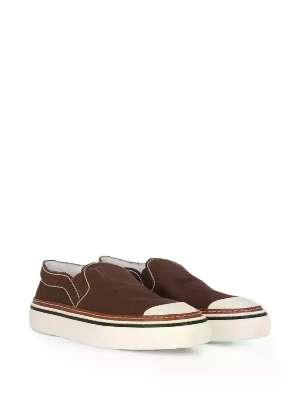 TOD'S Contrast Stitch Gommino Loafers