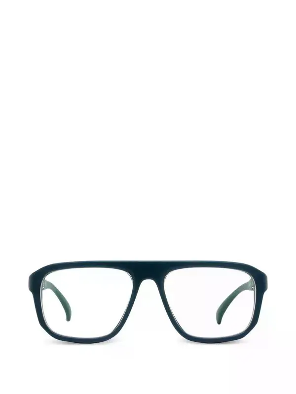 Mykita Textured-finish Rectangle-frame Glasses - Blue