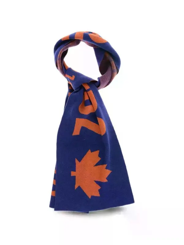 Dsquared2 Embroidered Logo-print Scarf