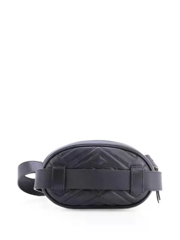 Gucci Gg Marmont Matelassé Leather Belt Bag - Black