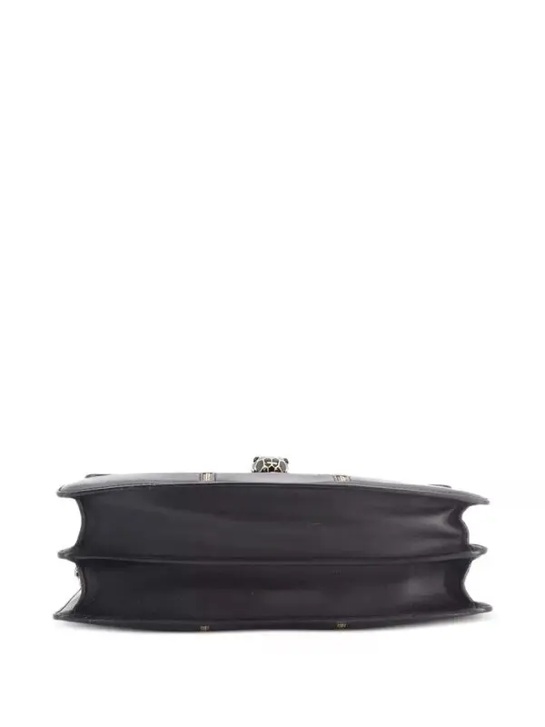 BVLGARI Glam Rebel Serpenti Forever Chain Embellished Quilted Leather Medium Shoulder Bag