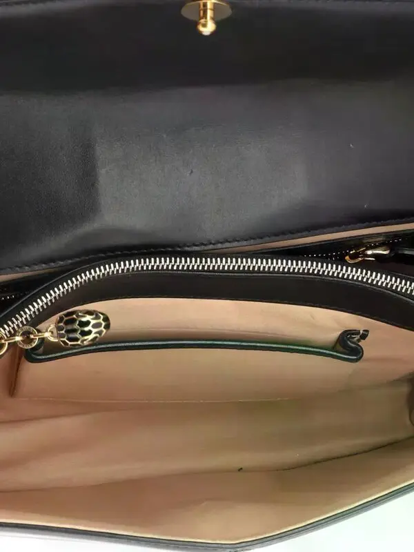 BVLGARI Glam Rebel Serpenti Forever Chain Embellished Quilted Leather Medium Shoulder Bag
