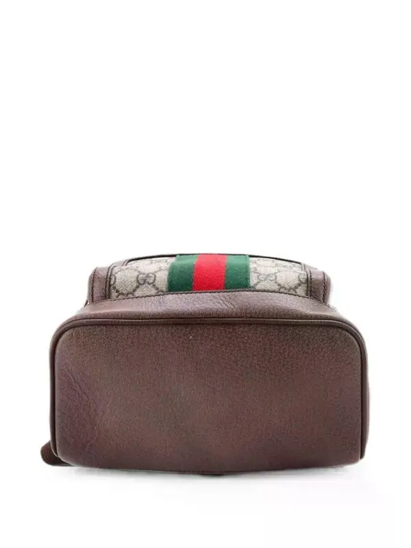 Gucci Ophidia Gg Coated Canvas And Leather Small Backpack
