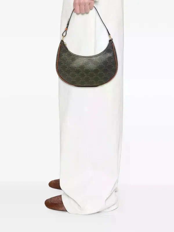 Celine 2021 Triomphe Coated Canvas Ava Shoulder Bag