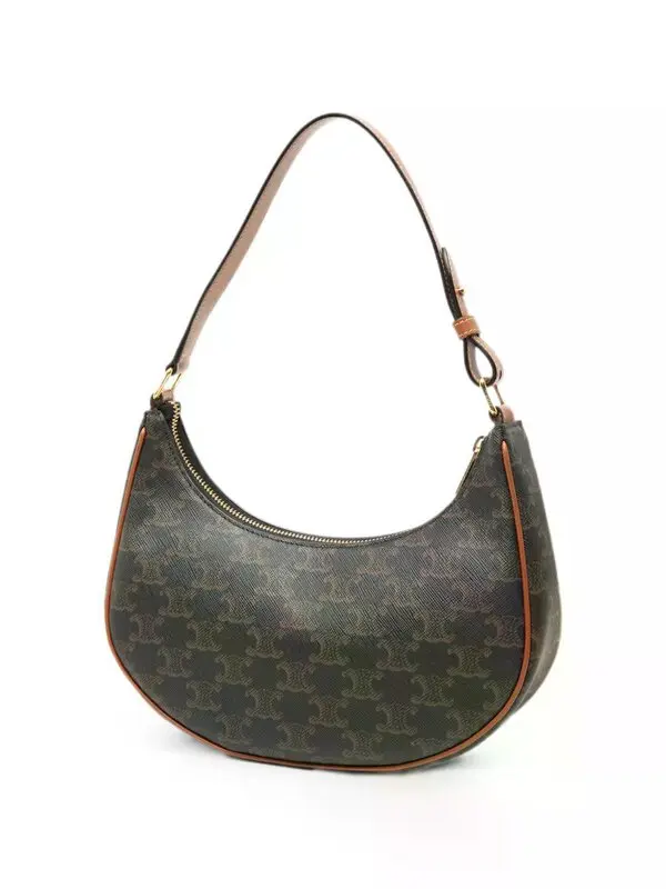 Celine 2021 Triomphe Coated Canvas Ava Shoulder Bag